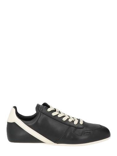 Rick Owens Leather Low-top Sneakers - Black