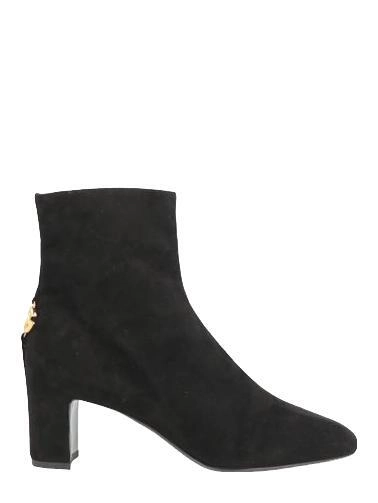 Dolce & Gabbana Suede Ankle Boots With Appliqués - Black