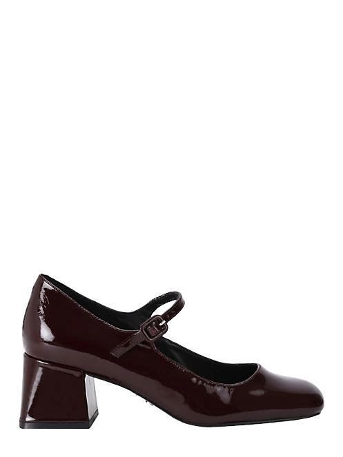 Steve Madden Darcey Patent-leather Mary Jane Courts - Wine