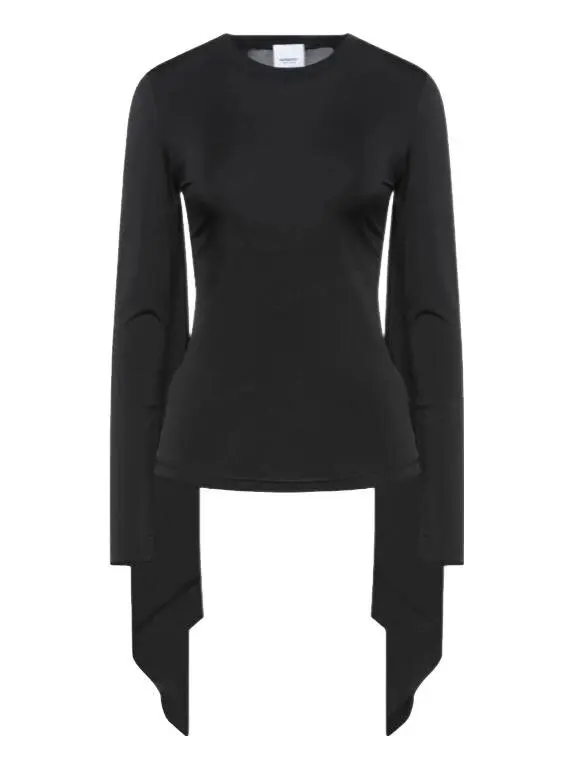 Burberry Long Sleeve Crewneck T-shirt - Black