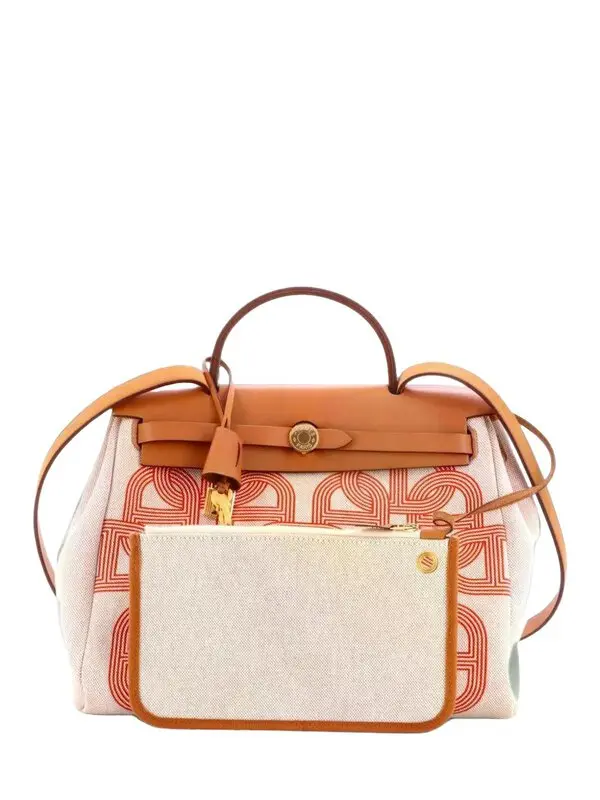Hermès Herbag Zip Circuit 24 Satchel - Brown
