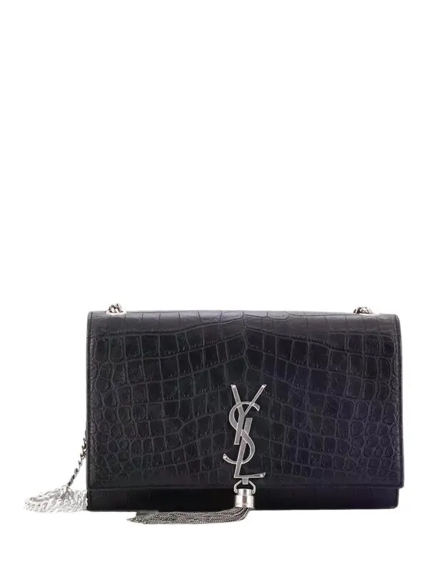 Saint Laurent Monogram Crossbody Bag - Black