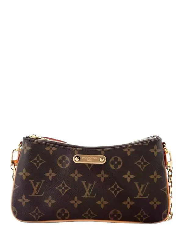 LOUIS VUITTON Monogram Canvas Pochette Bag - Brown