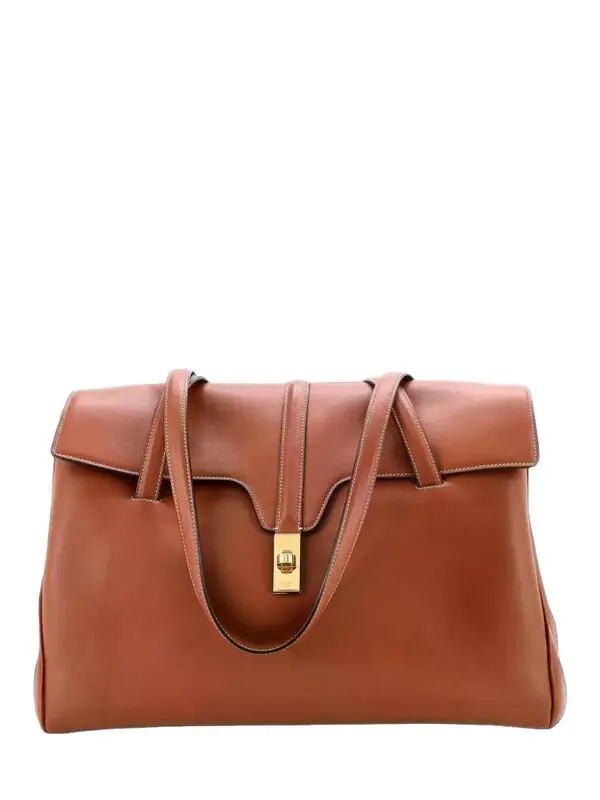Celine Soft 16 Bag Smooth Calfskin Shoulder Bag - Brown