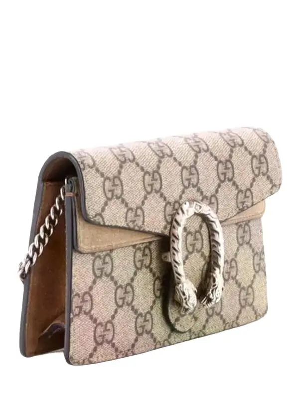 Gucci Dionysus Gg Coated Canvas Super Mini Crossbody Bag - Brown