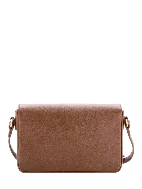 Burberry House Check Canvas And Leather Small Shoulder Bag - Brown