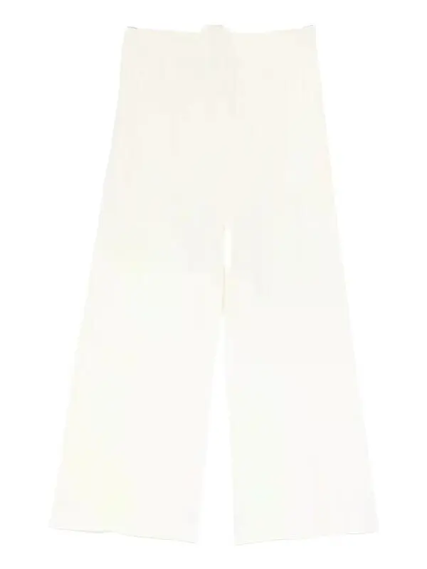 Issey Miyake Off-white Cropped Trousers - Neutrals