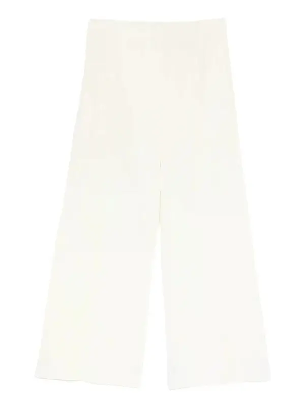 Issey Miyake Off-white Cropped Trousers - Neutrals