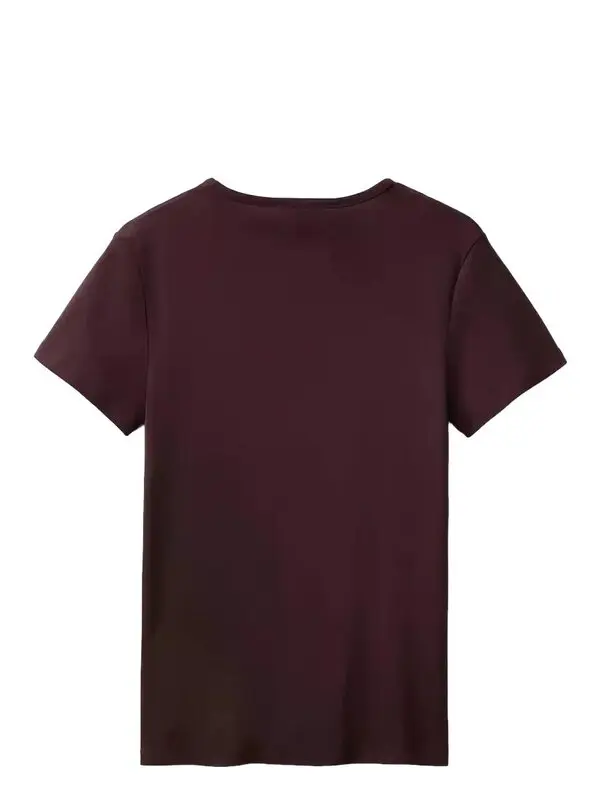 BENETTON Crew-neck Short-sleeve T-shirt - Brown