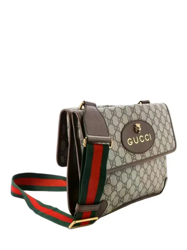 Gucci Neo Vintage Gg Coated Canvas Medium Messenger Bag - Brown