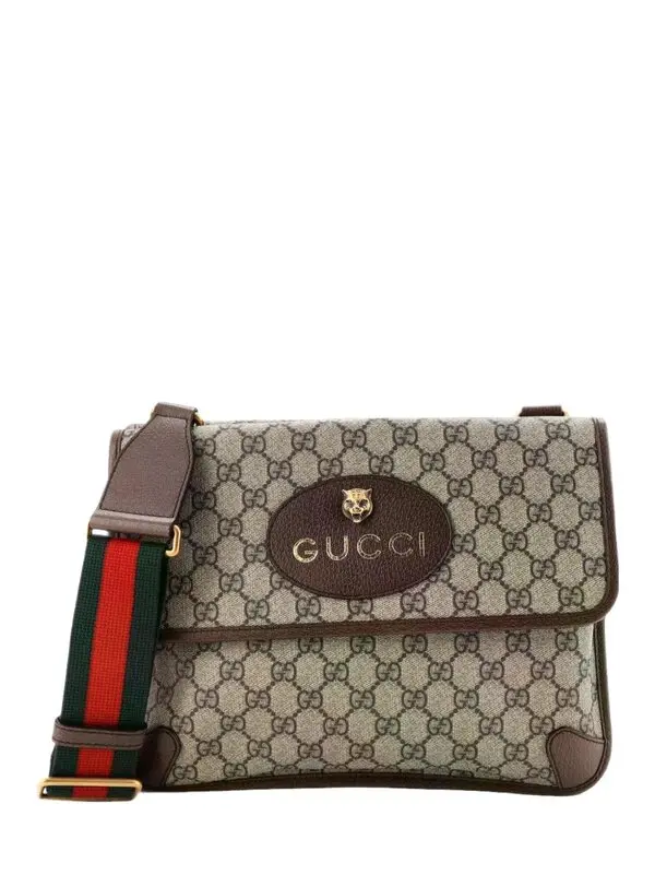 Gucci Neo Vintage Gg Coated Canvas Medium Messenger Bag - Brown