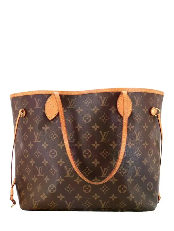 LOUIS VUITTON Neverfull Mm Monogram Canvas Tote Bag - Brown
