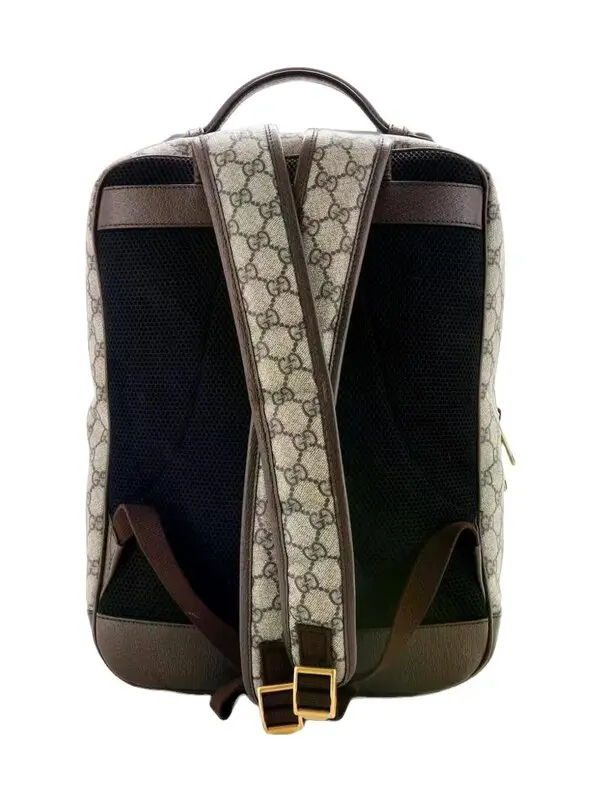 Gucci Ophidia Gg Coated Canvas Medium Backpack - Brown