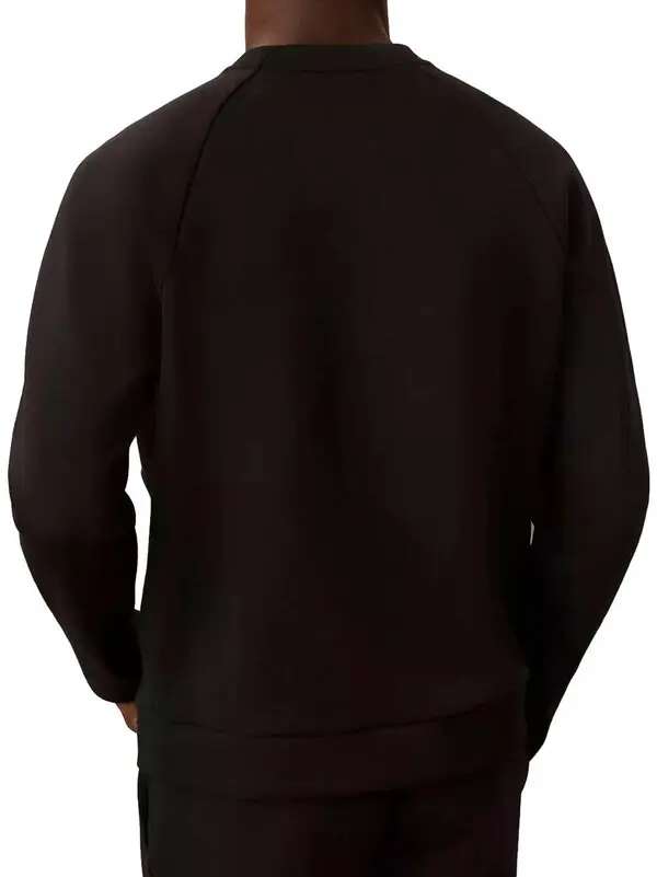 Calvin Klein Double-knit Crewneck Sweatshirt - Black