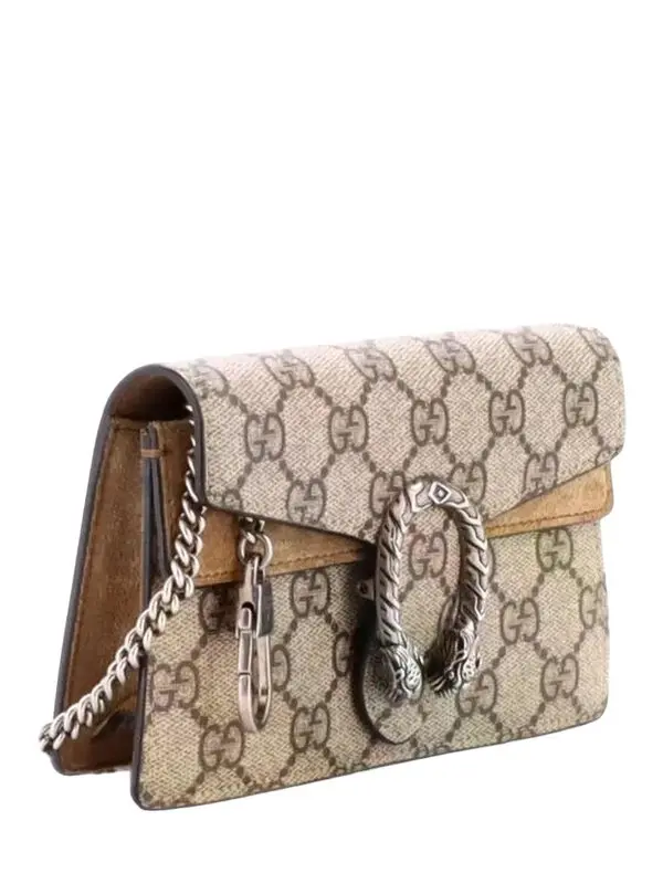 Gucci Dionysus Gg Coated Canvas Super Mini Crossbody Bag - Brown