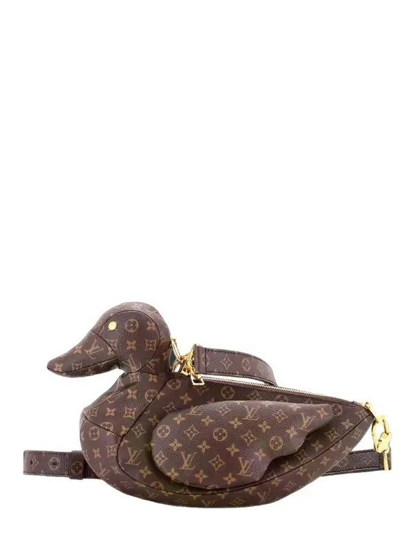 LOUIS VUITTON Nigo Duck Bag Monogram Canvas Crossbody Bag - Brown