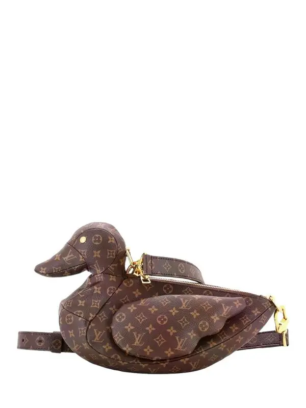 LOUIS VUITTON Nigo Duck Bag Monogram Canvas Crossbody Bag - Brown
