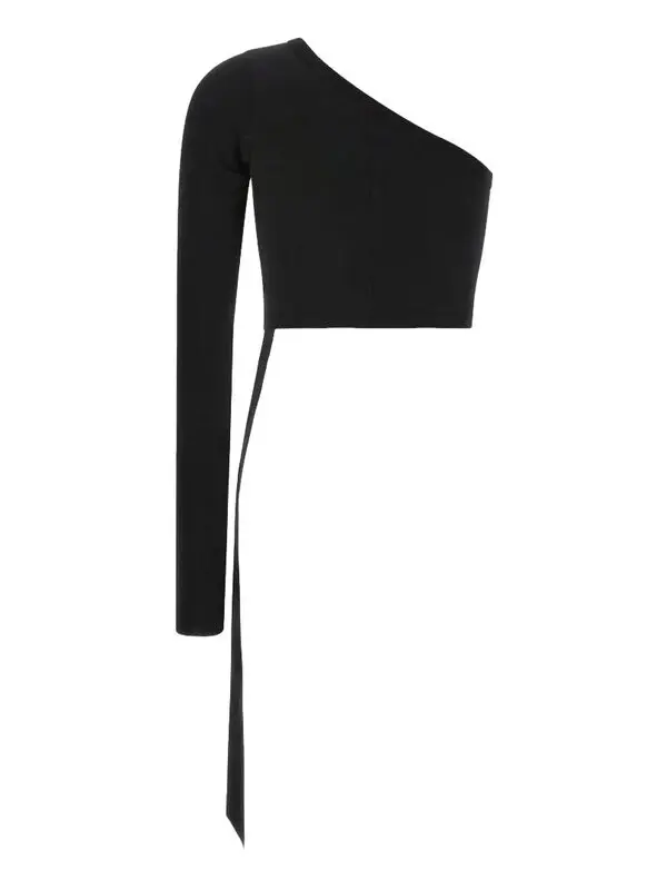 Rick Owens Ziggy One-shoulder Top - Black