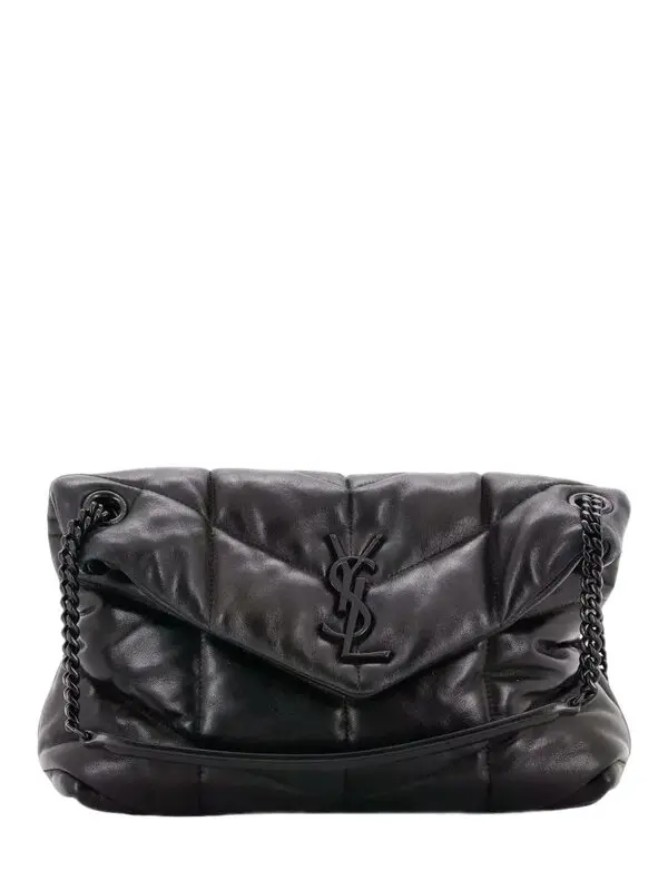 Saint Laurent Loulou Puffer Shoulder Bag - Black