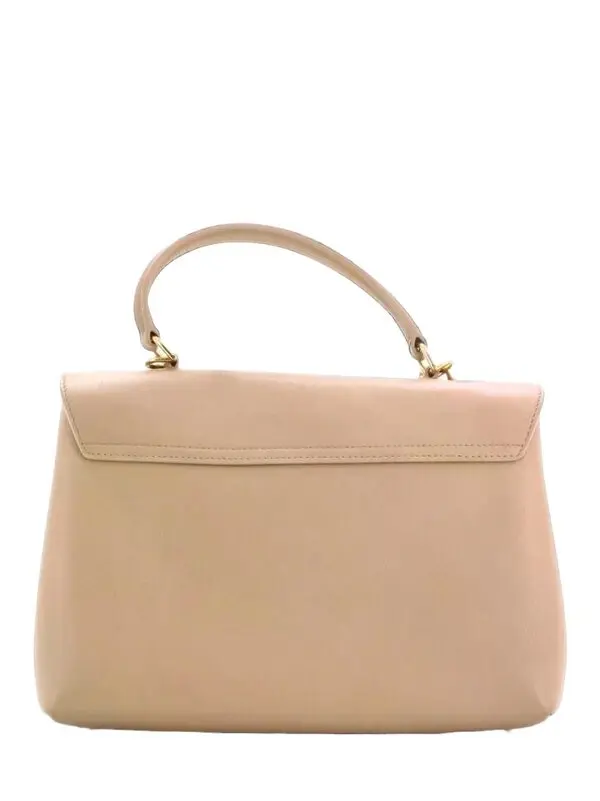 Celine Nino Top Handle Bag Leather Medium Satchel - Neutrals