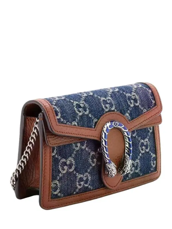 Gucci Dionysus Gg Denim Crossbody Bag - Blue