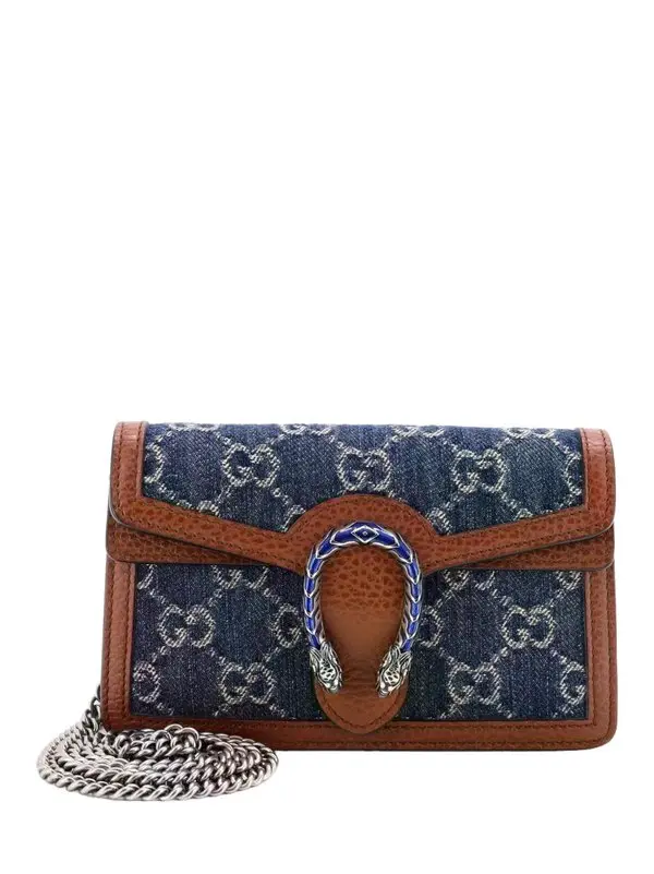 Gucci Dionysus Gg Denim Crossbody Bag - Blue