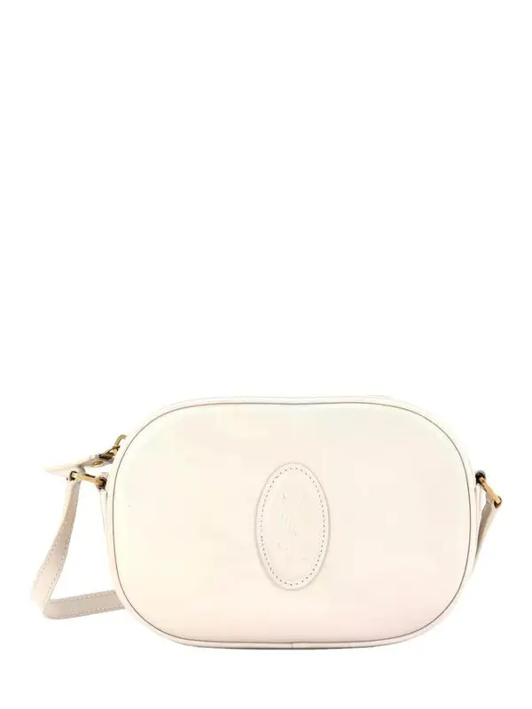 Saint Laurent Le 61 Camera Bag Leather Crossbody Bag - White
