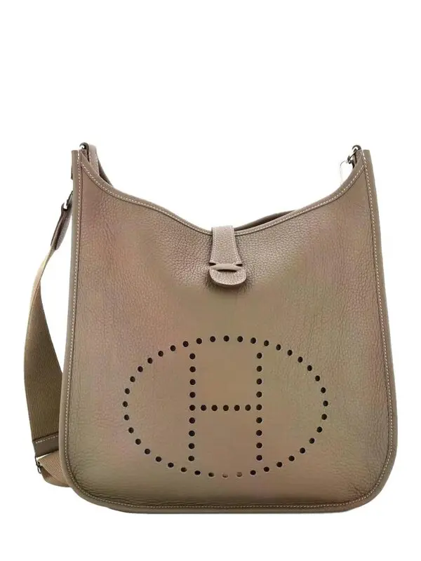 Hermès Evelyne Bag Gen Iii Clemence Gm - Grey
