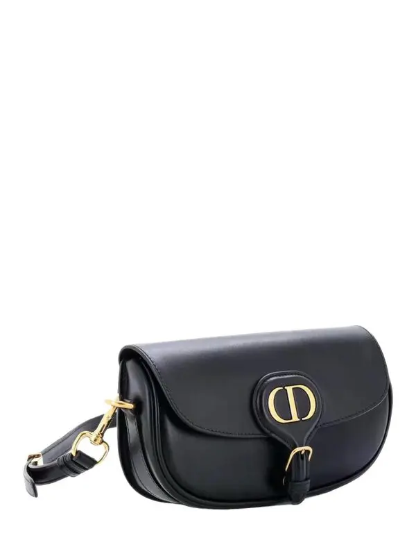 Dior Bobby Flap East West Crossbody Bag - Black