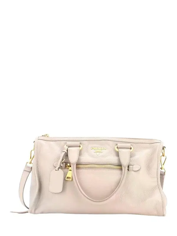 Prada Convertible Satchel - Neutrals