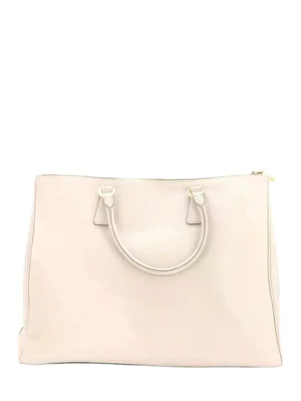 Prada Saffiano Leather Xl Tote Bag - Grey