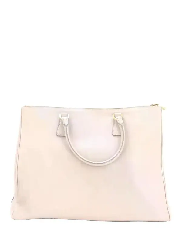 Prada Saffiano Leather Xl Tote Bag - Grey