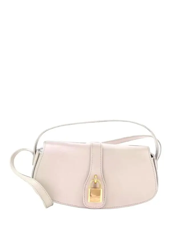 Celine Tabou Clutch With Strap Smooth Calfskin Shoulder Bag - Neutrals