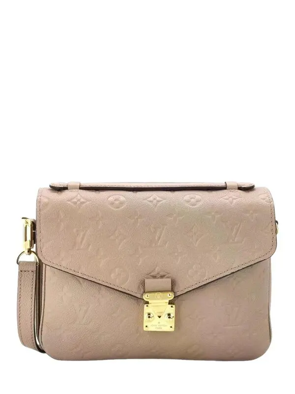 LOUIS VUITTON Monogram Empreinte Leather Pochette Metis Crossbody Bag - Neutrals