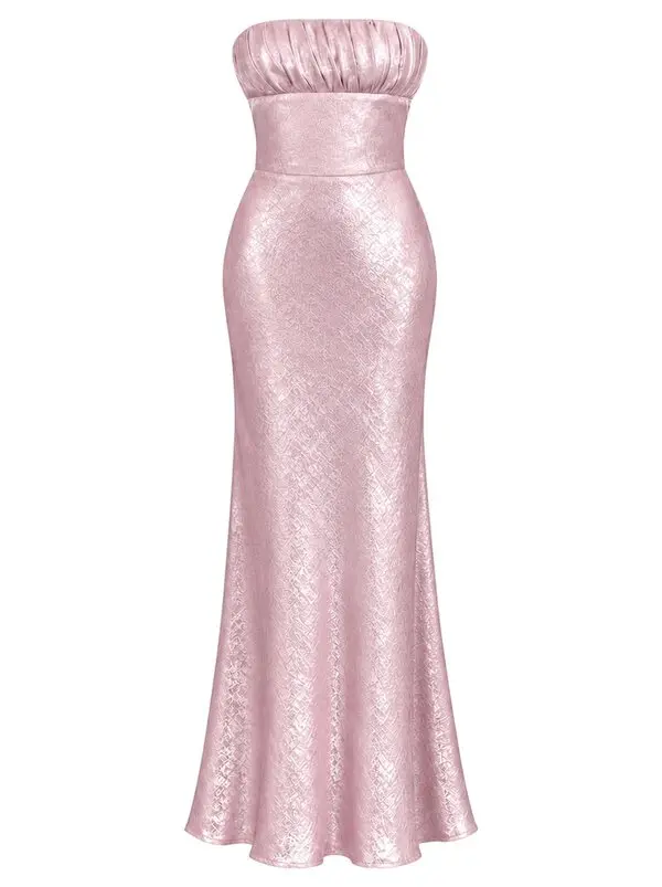 AISL Strapless Maxi Dress - Pink