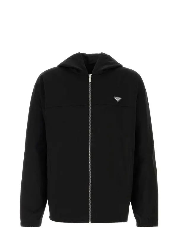 Prada Stretch T-shirt Reversible Sweatshirt - Black