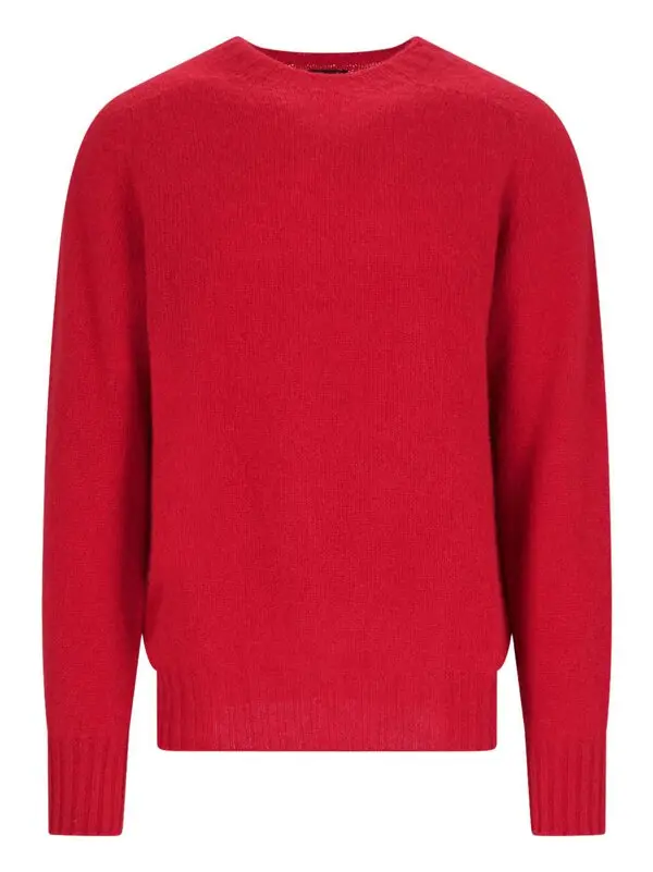 Howlin' 100% Fine Wool Crew Neck Sweater - Red
