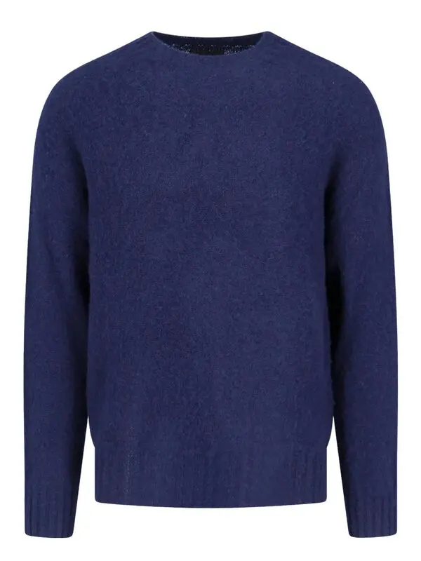Howlin' 100% Fine Wool Crew Neck Sweater - Blue