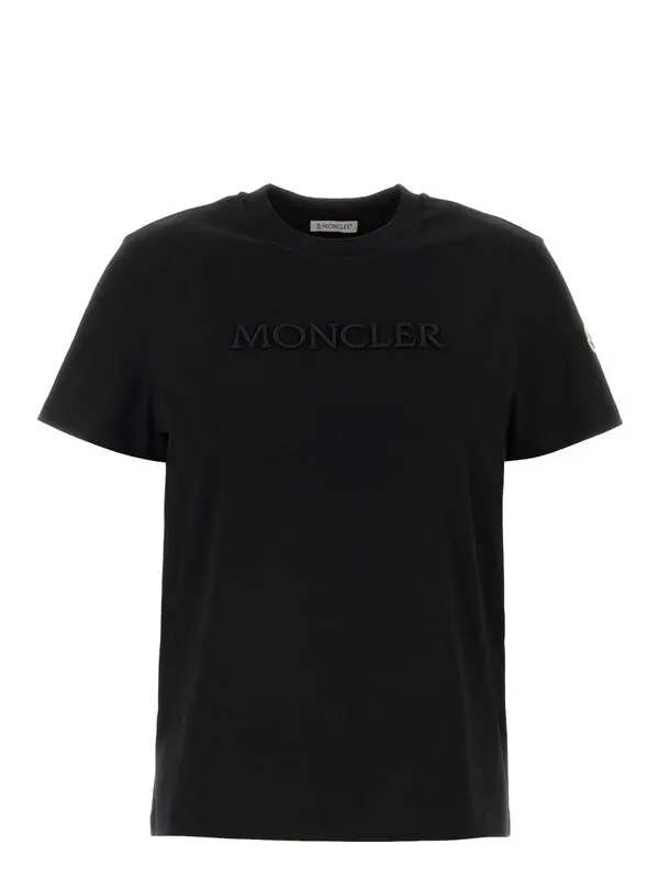 Moncler Monochrome Cotton T-shirt - Black