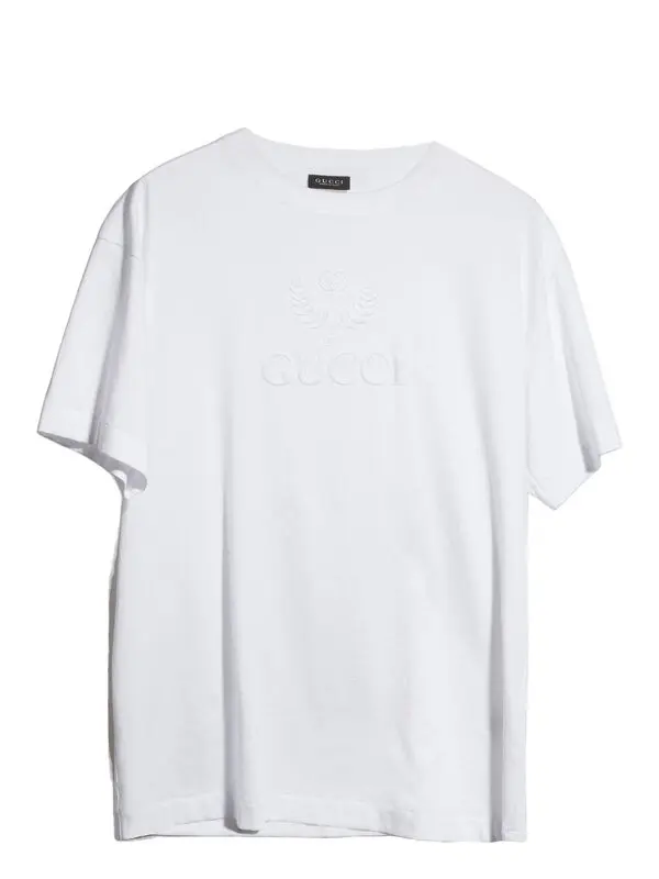 Gucci Embroidered Cotton T-shirt - White