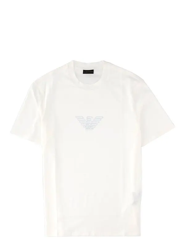 Emporio Armani Logo Graphic Short-sleeve T-shirt - White