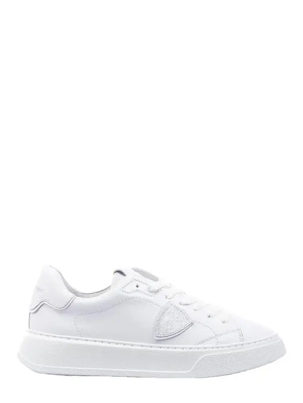 Philippe Model Side Logo-patch Sneakers - White