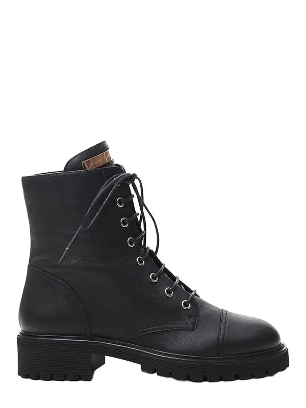 GIUSEPPE ZANOTTI Nevada Leather Lace-up Ankle Boots - Black