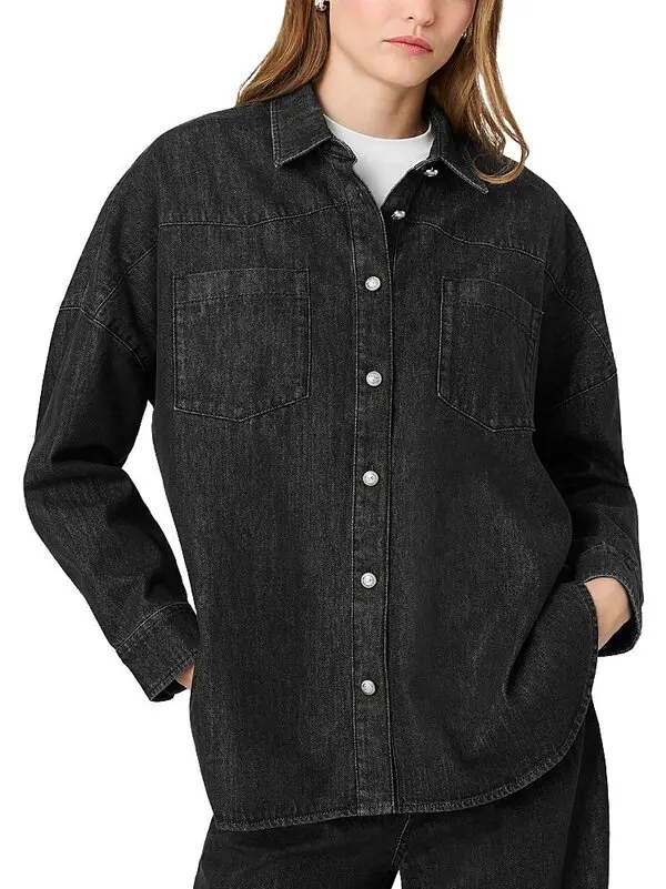 French Connection Elton Denim Shirt - Black
