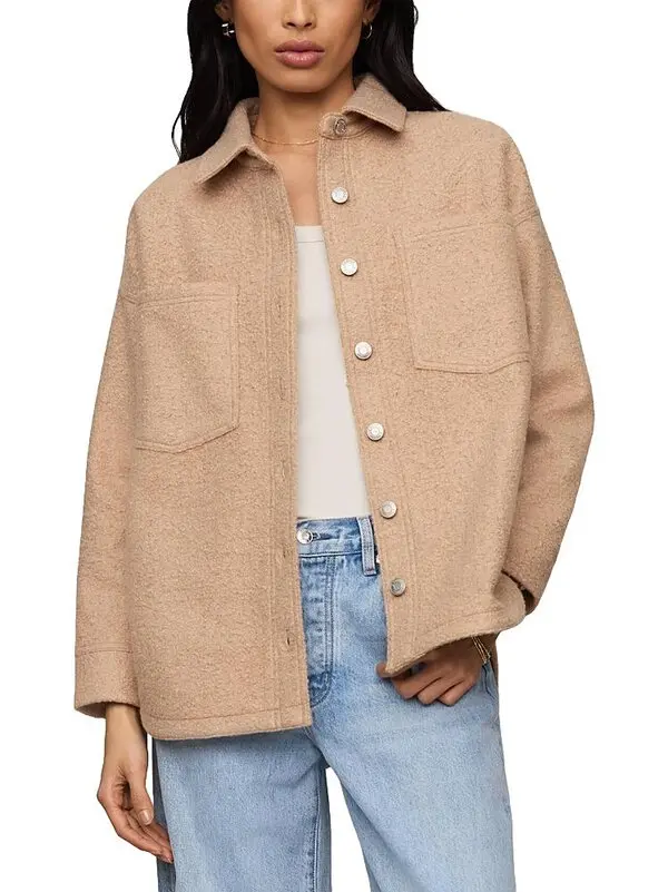 Z Supply All Day Poodle Knit Jacket - Classic Camel