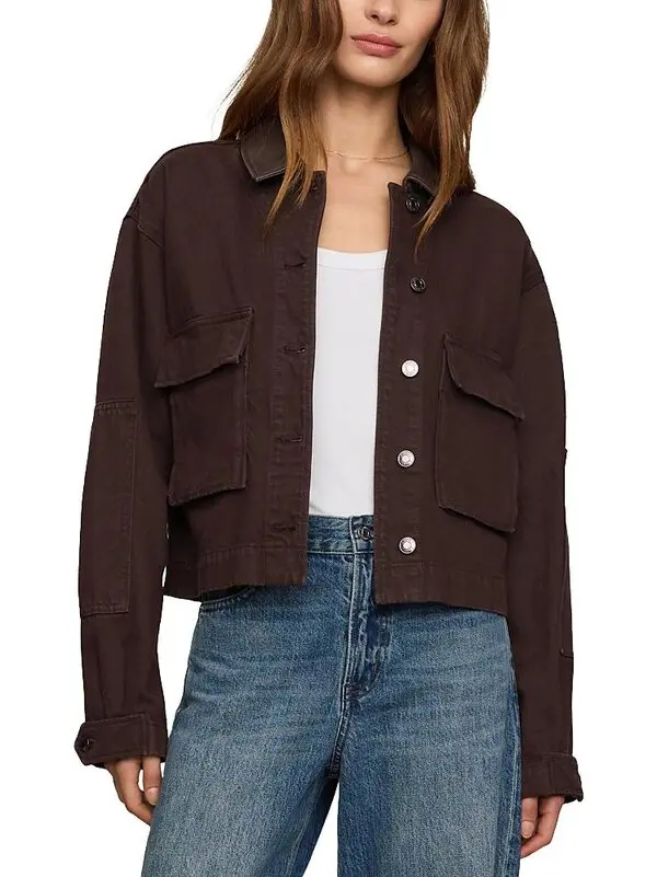 Z Supply Cropped Chore Jacket - Umber