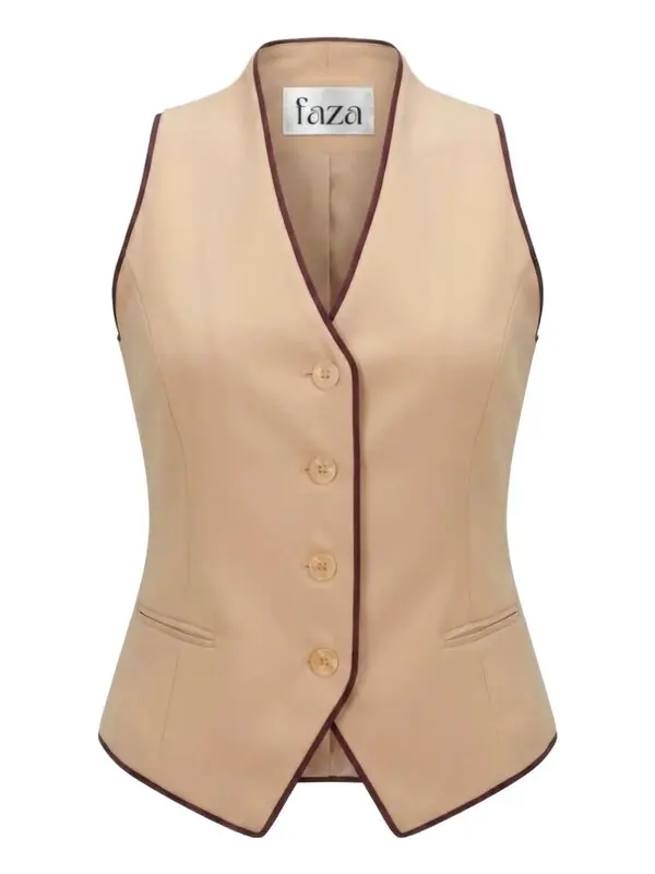 FAZA ATELIER Waistcoat - Beige
