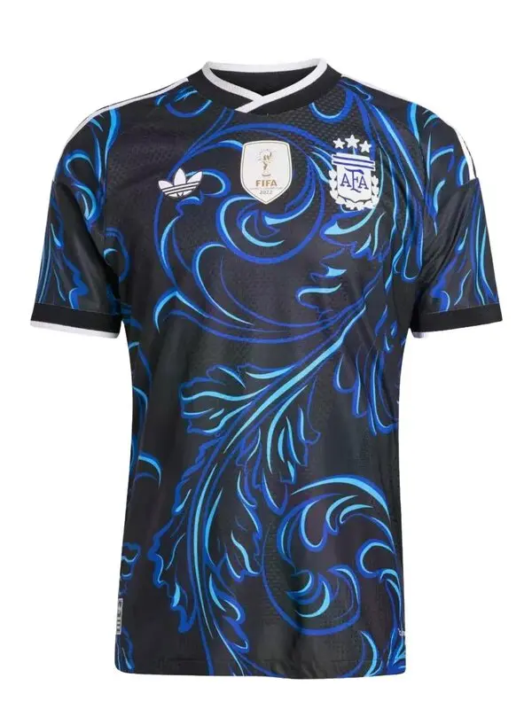 Adidas Argentina 26 Away Authentic Graphic-print T-shirt - Black