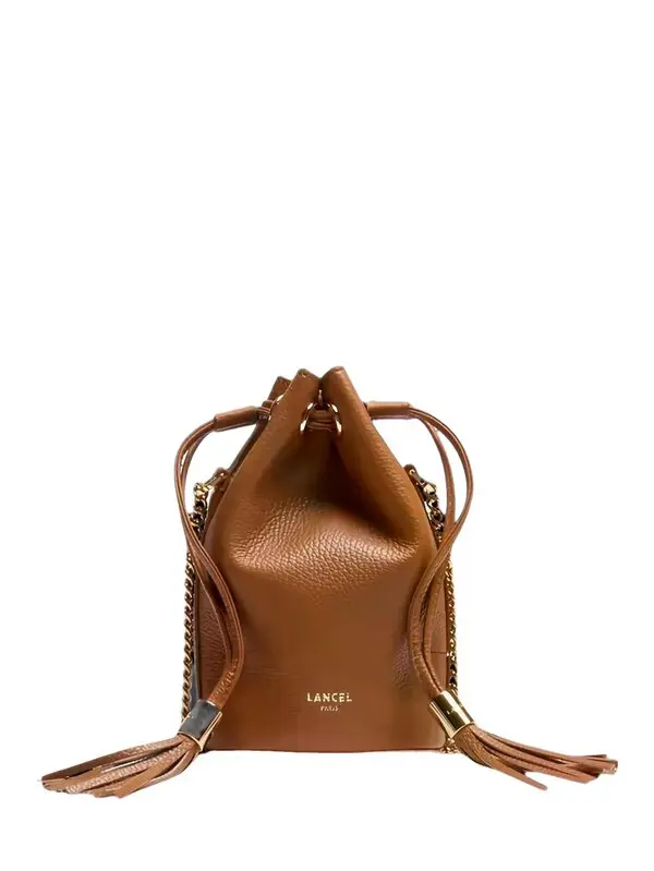 LANCEL Premier Flirt Mini Bucket Bag With Tassel Detail - Brown
