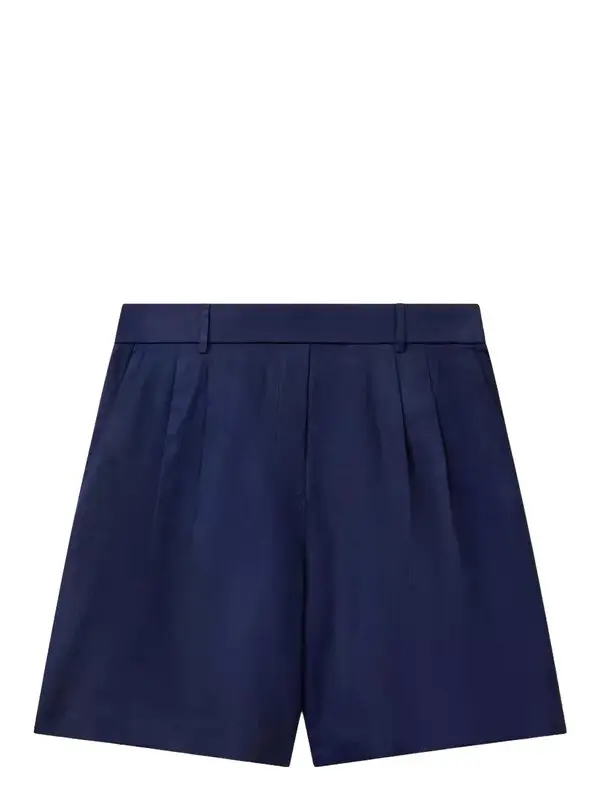 BENETTON Pleated Shorts - Blue
